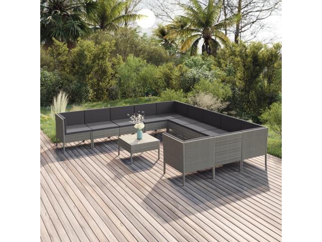 Click here for vidaXL Patio Lounge Set 12 Piece Sectional Sofa fo... prices