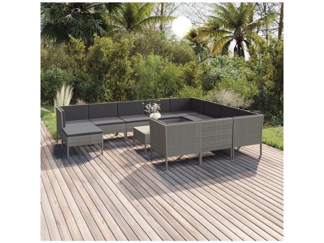 Click here for vidaXL Patio Lounge Set 12 Piece Sectional Sofa fo... prices