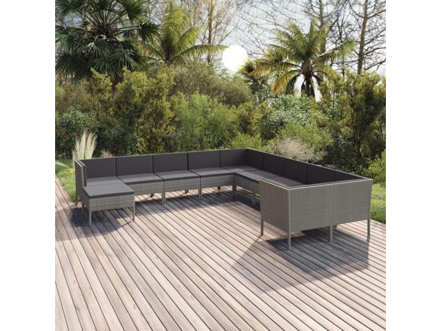 Click here for vidaXL Patio Lounge Set 11 Piece Sectional Sofa fo... prices