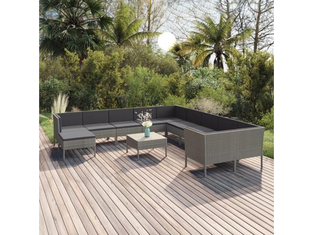 Click here for vidaXL Patio Lounge Set 12 Piece Sectional Sofa fo... prices