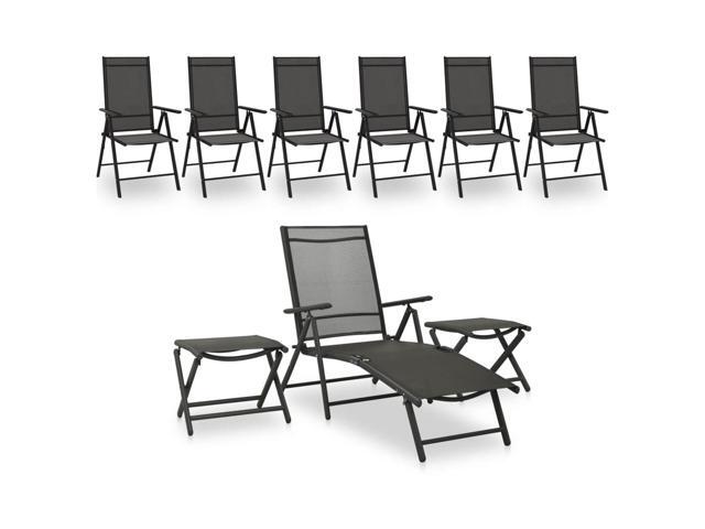 Click here for vidaXL Patio Furniture Set Sun Lounger Chair 9 Pie... prices