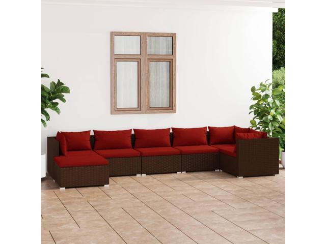 Click here for vidaXL Patio Lounge Set Outdoor Sectional Sofa Set... prices