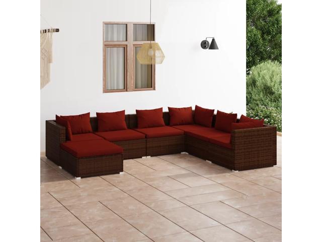 Click here for vidaXL Patio Lounge Set Outdoor Sectional Sofa Set... prices
