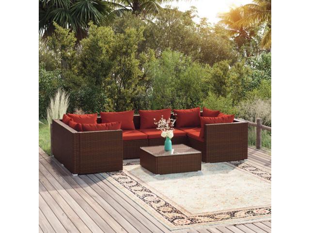 Click here for vidaXL Patio Lounge Set Outdoor Sectional Sofa Set... prices