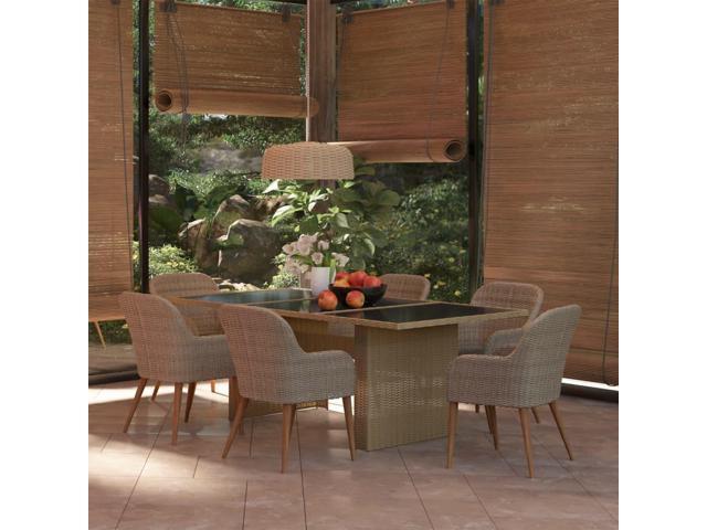Click here for vidaXL Patio Dining Set Outdoor Table and Chair Se... prices