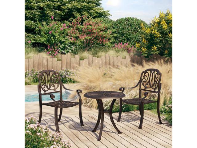 Click here for vidaXL Bistro Set Table and Chair Bistro Table 3 P... prices