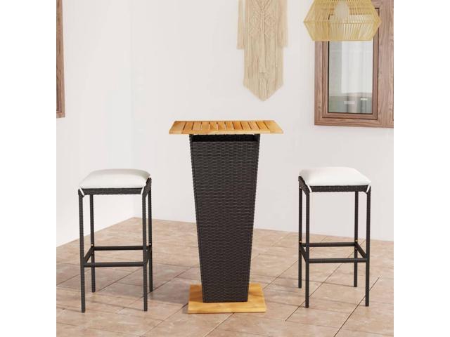 Click here for vidaXL Patio Bar Set Bistro Set Bar Stool Table 3... prices