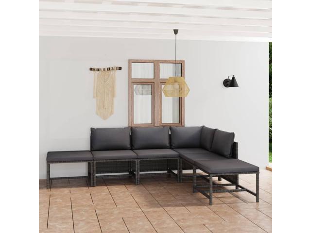 Click here for vidaXL Patio Lounge Set 6 Piece Sectional Sofa wit... prices