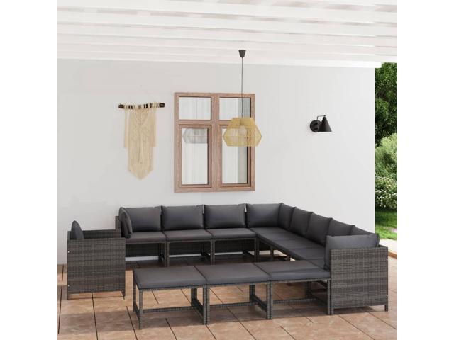 Click here for vidaXL Patio Lounge Set 12 Piece Sectional Sofa wi... prices