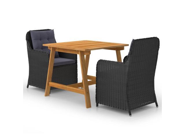 Click here for vidaXL Patio Dining Set 3 Piece Patio Table and Ch... prices