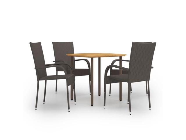 Click here for vidaXL Patio Dining Set 5 Piece Outdoor Table and... prices