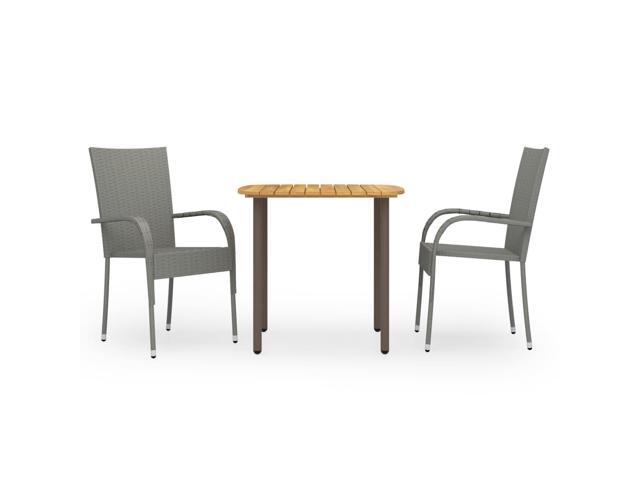 Click here for vidaXL Patio Dining Set 3 Piece Outdoor Table and... prices