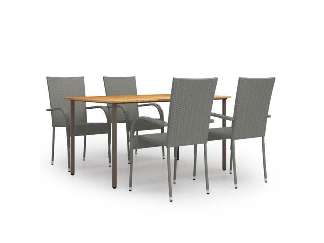 Click here for vidaXL Patio Dining Set 5 Piece Outdoor Table and... prices