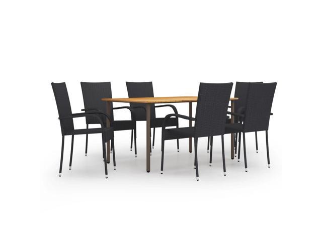Click here for vidaXL Patio Dining Set 7 Piece Outdoor Table and... prices
