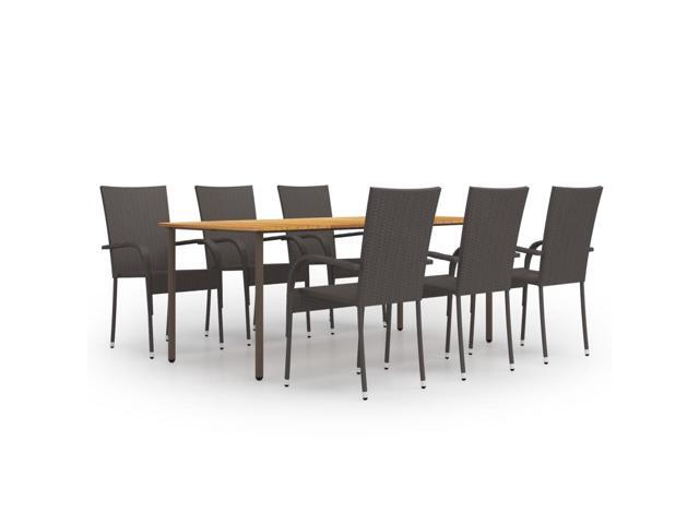 Click here for vidaXL Patio Dining Set Outdoor Table and Chair Se... prices