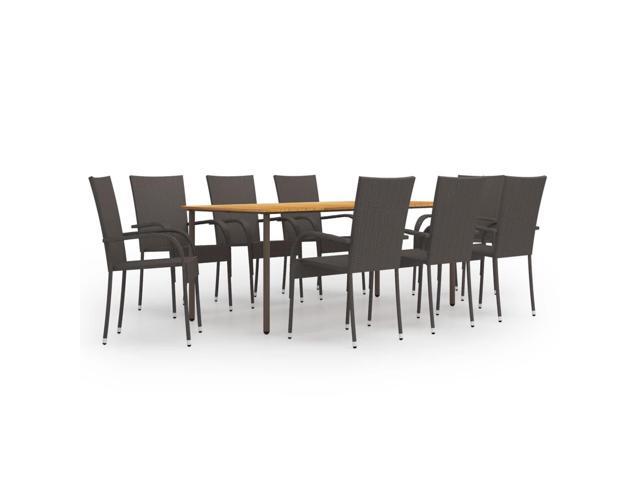 Click here for vidaXL Patio Dining Set Outdoor Table and Chair Se... prices