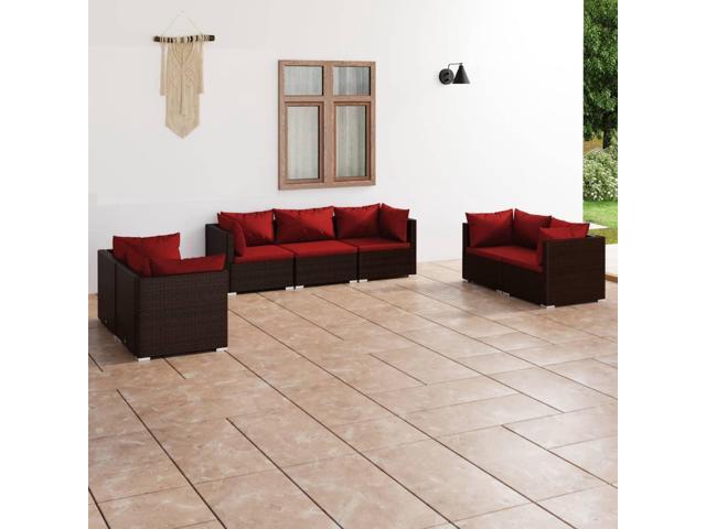 Click here for vidaXL Patio Lounge Set Outdoor Sectional Sofa Set... prices