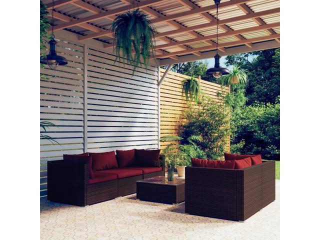 Click here for vidaXL Patio Lounge Set Outdoor Sectional Sofa Set... prices