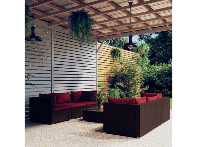Click here for vidaXL Patio Lounge Set Outdoor Sectional Sofa Set... prices