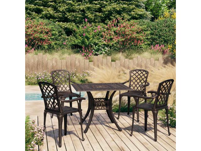 Click here for vidaXL Bistro Set Table and Chair Bistro Table 5 P... prices