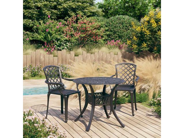 Click here for vidaXL Patio Bistro Set Outdoor Bistro Table Set 3... prices