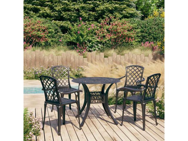 Click here for vidaXL Patio Bistro Set Outdoor Bistro Table Set 5... prices