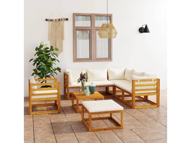 Click here for vidaXL Patio Lounge Set 8 Piece Sofa with Cushion... prices