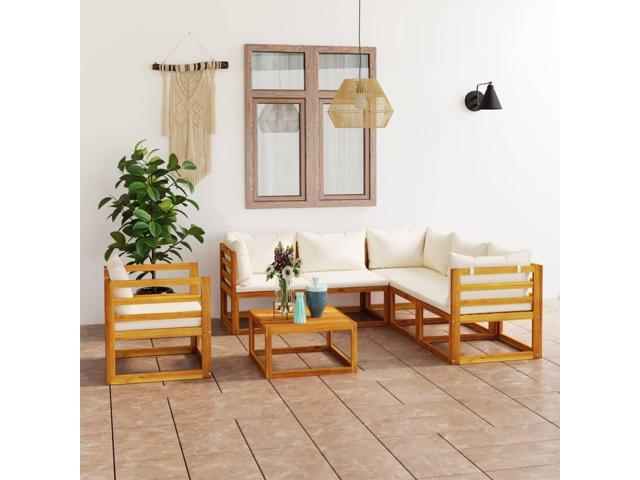 Click here for vidaXL Patio Lounge Set 7 Piece Sofa with Cushion... prices