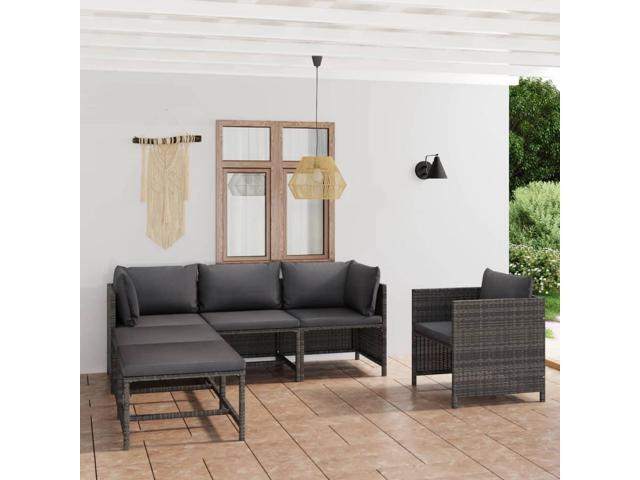 Click here for vidaXL Patio Lounge Set 6 Piece Sectional Sofa wit... prices