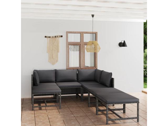 Click here for vidaXL Patio Lounge Set 7 Piece Sectional Sofa wit... prices