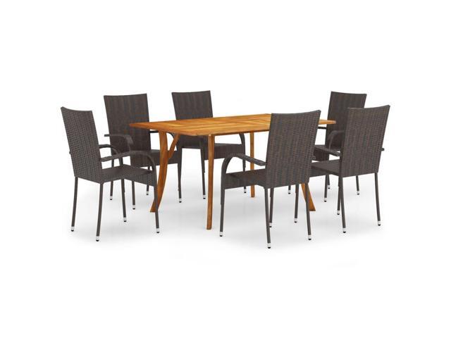 Click here for vidaXL Patio Dining Set Outdoor Dining Set Table a... prices