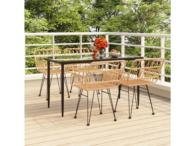 Click here for vidaXL Patio Dining Set Outdoor Furniture Conversa... prices