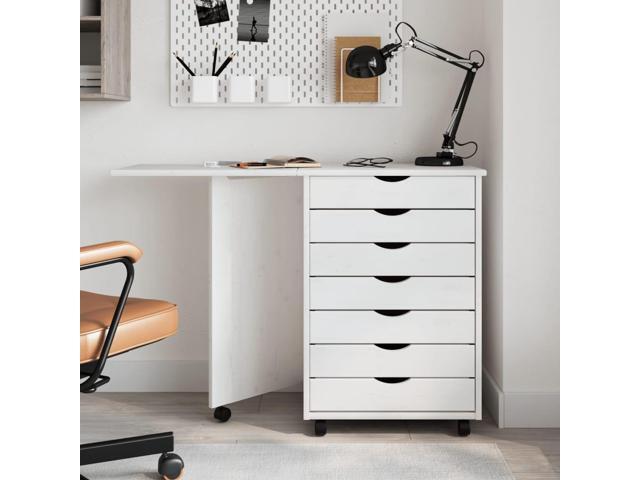 Click here for vidaXL Roll Cart with Drawers and Desk Filing Cabi... prices