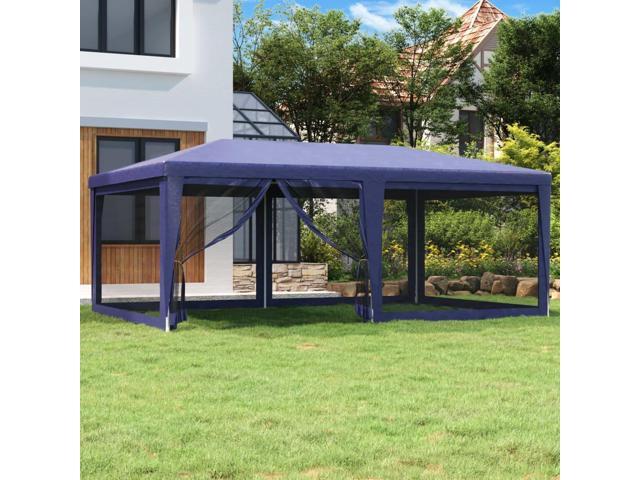 Click here for vidaXL Gazebo Outdoor Party Tent with 6 Mesh Sidew... prices