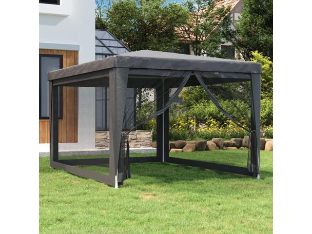 Click here for vidaXL Gazebo Outdoor Party Tent with 4 Mesh Sidew... prices