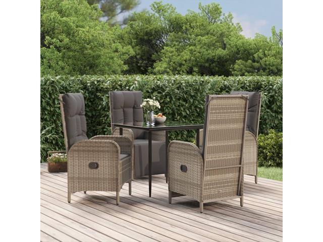 Click here for vidaXL Patio Dining Set with Cushions Seat 5 Piece... prices