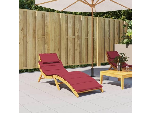 Click here for Sun Lounger Cushion Wine Red 73.2x22.8x1.6 Oxford... prices