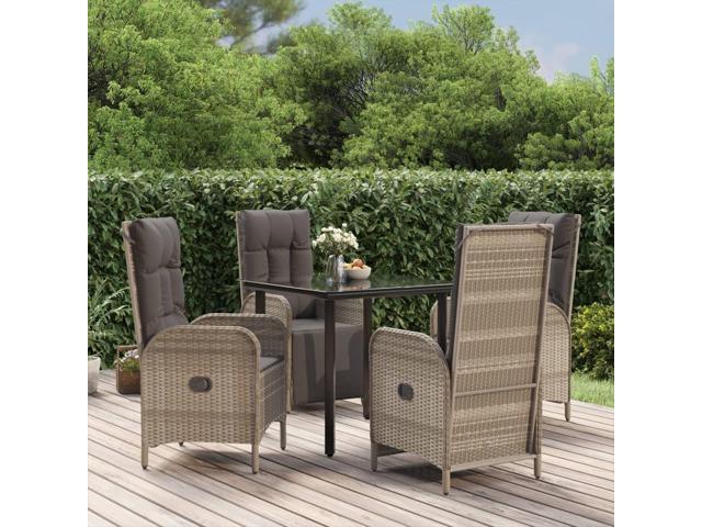 Click here for vidaXL Patio Dining Set with Cushions Seat 5 Piece... prices