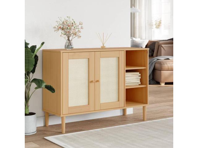 Click here for vidaXL Sideboard Buffet Storage Cabinet SENJA Ratt... prices