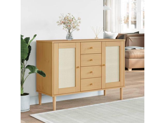 Click here for vidaXL Sideboard Buffet Storage Cabinet SENJA Ratt... prices