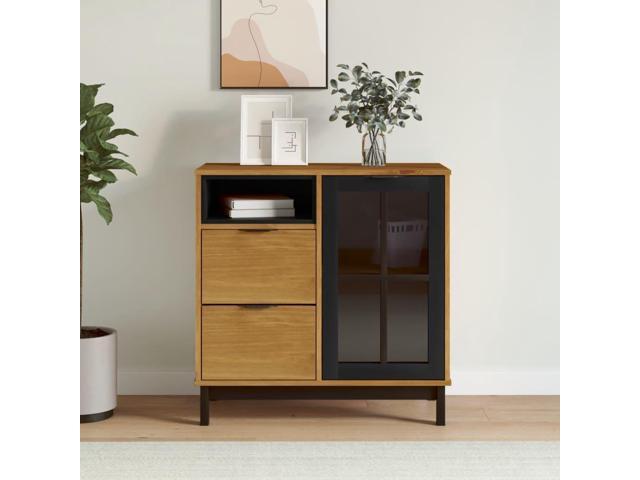 Click here for vidaXL Cabinet Storage Buffet Sideboard with Glass... prices