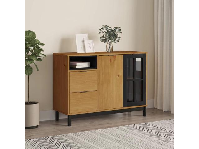 Click here for vidaXL Cabinet Storage Buffet Sideboard with Glass... prices