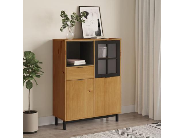 Click here for vidaXL Cabinet Storage Buffet Sideboard with Glass... prices