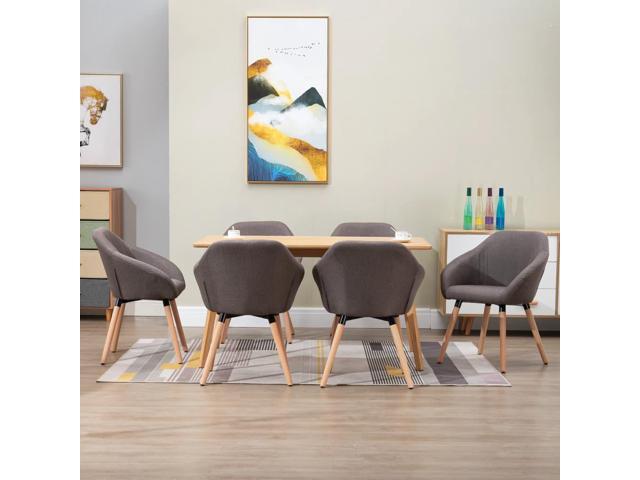 Click here for vidaXL Dining Chair 6 Pcs Accent Arm Chair with So... prices