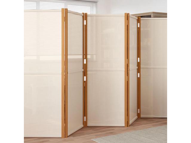 Click here for 6-Panel Room Divider Cream White 165.4x70.9 - Crea... prices
