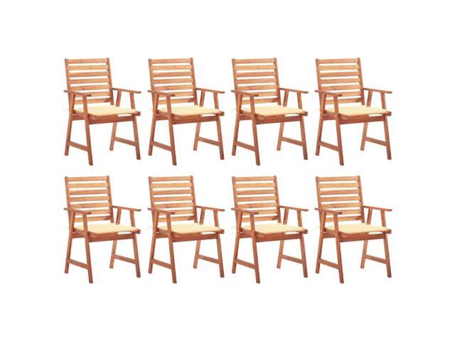 Click here for vidaXL Patio Dining Chairs 8 Pcs Outdoor Chair wit... prices