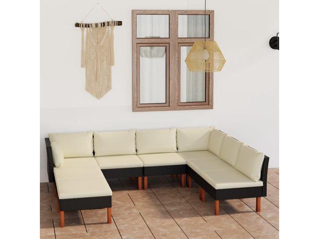Click here for vidaXL Patio Lounge Set 8 Piece Sectional Sofa Cou... prices