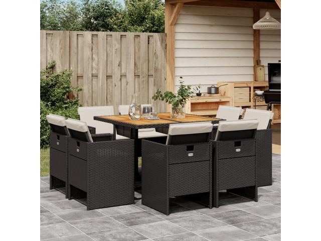 Click here for vidaXL Patio Dining Set with Cushions Furniture 9... prices