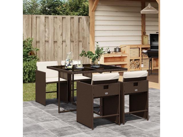 Click here for vidaXL Patio Dining Set with Cushions Furniture 5... prices