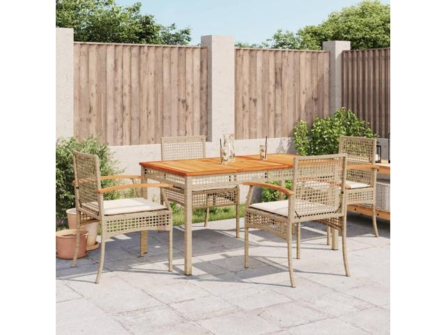 Click here for vidaXL Patio Dining Set with Cushions Furniture 5... prices
